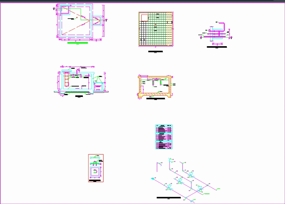 Reservorio 8 m3 en AutoCAD | Descargar CAD (154.33 KB) | Bibliocad