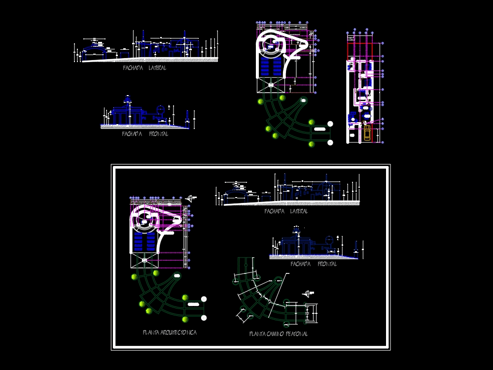 Chapel in AutoCAD | Download CAD free (445.49 KB) | Bibliocad