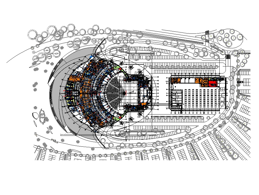 Konzerthalle in AutoCAD | CAD Download (8.45 MB) | Bibliocad