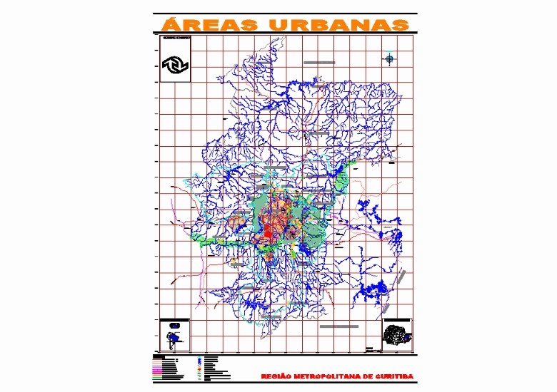 Mapa da região metropolitana de curitiba (4.16 MB) | Bibliocad