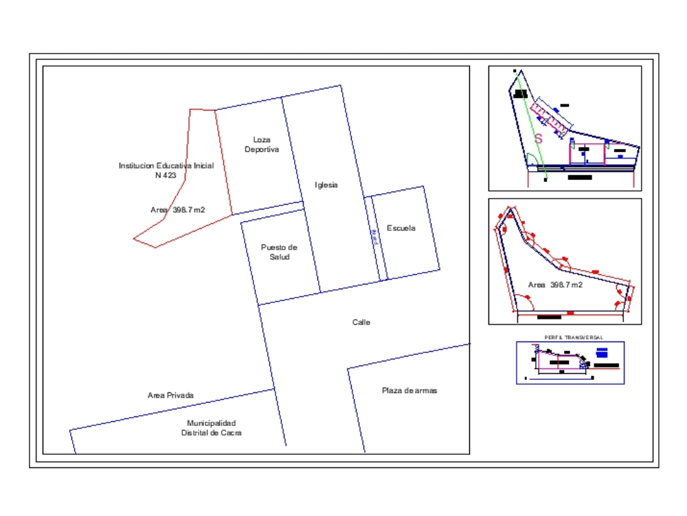 Design educative institution in AutoCAD | CAD (269.66 KB) | Bibliocad