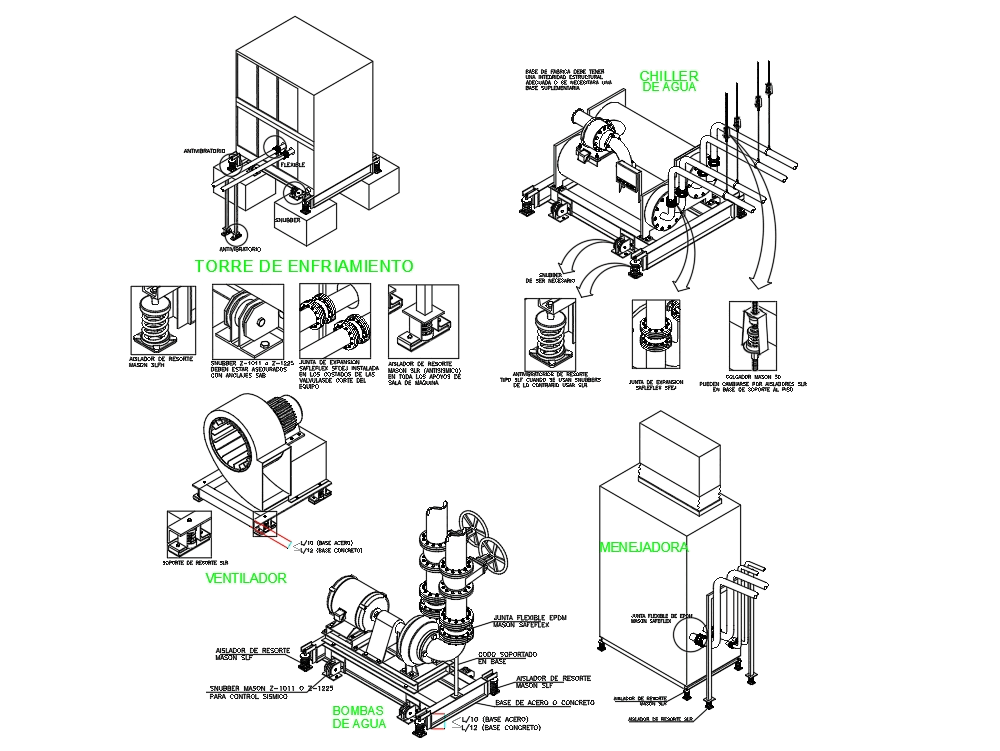 Equipamentos De Ar Condicionado Em Autocad Cad 2 49 Mb Bibliocad