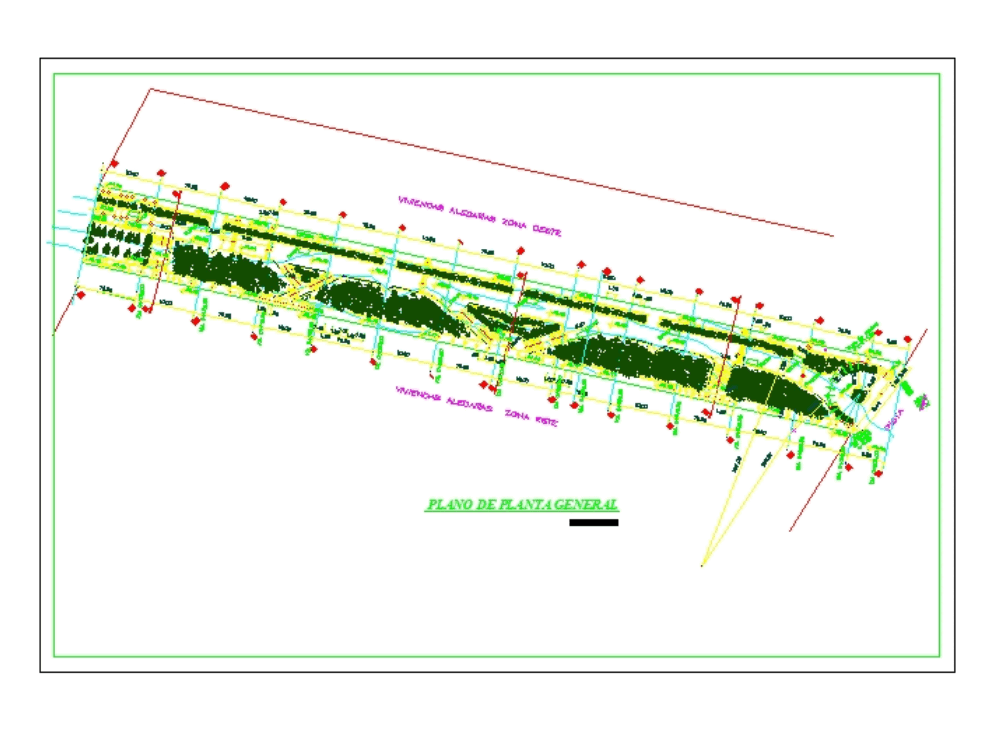 Park, port supe boulevard in AutoCAD | CAD download (2.43 MB) | Bibliocad