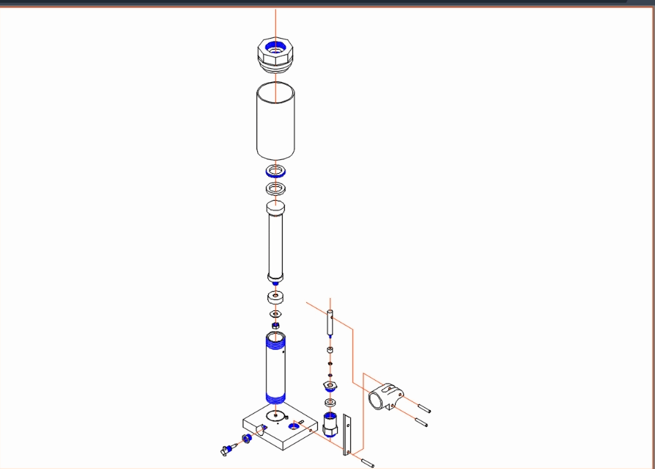 Cricket hidrauilico isometria explotada (24.69 KB) | Bibliocad