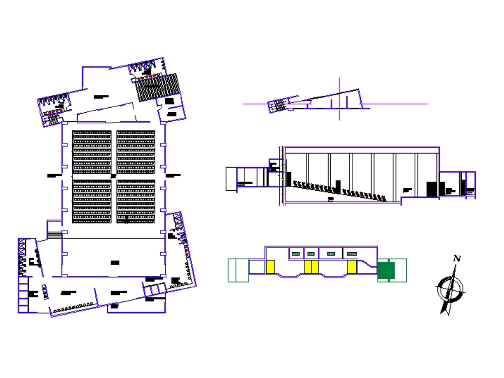 Auditorio en AutoCAD | Descargar CAD gratis (722.08 KB) | Bibliocad