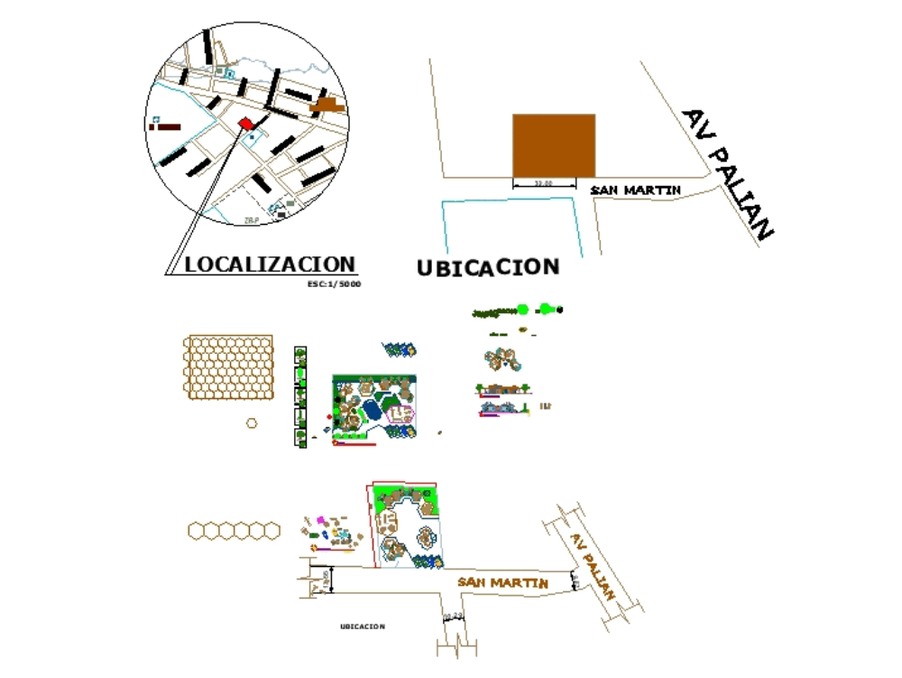 Initial school in AutoCAD | CAD download (2.08 MB) | Bibliocad