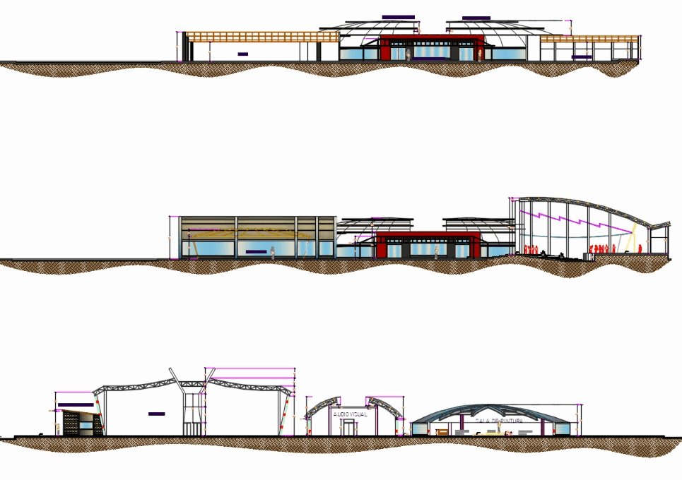 Centro Cultural Em Autocad Baixar Cad 1 03 Mb Bibliocad
