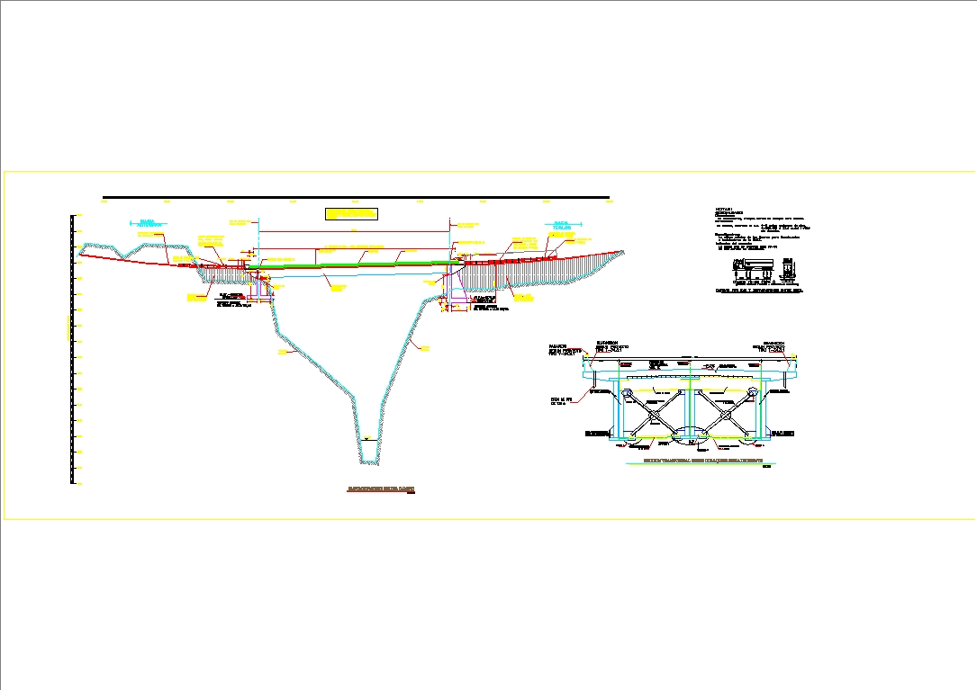Steel bridge in AutoCAD | CAD download (111.99 KB) | Bibliocad
