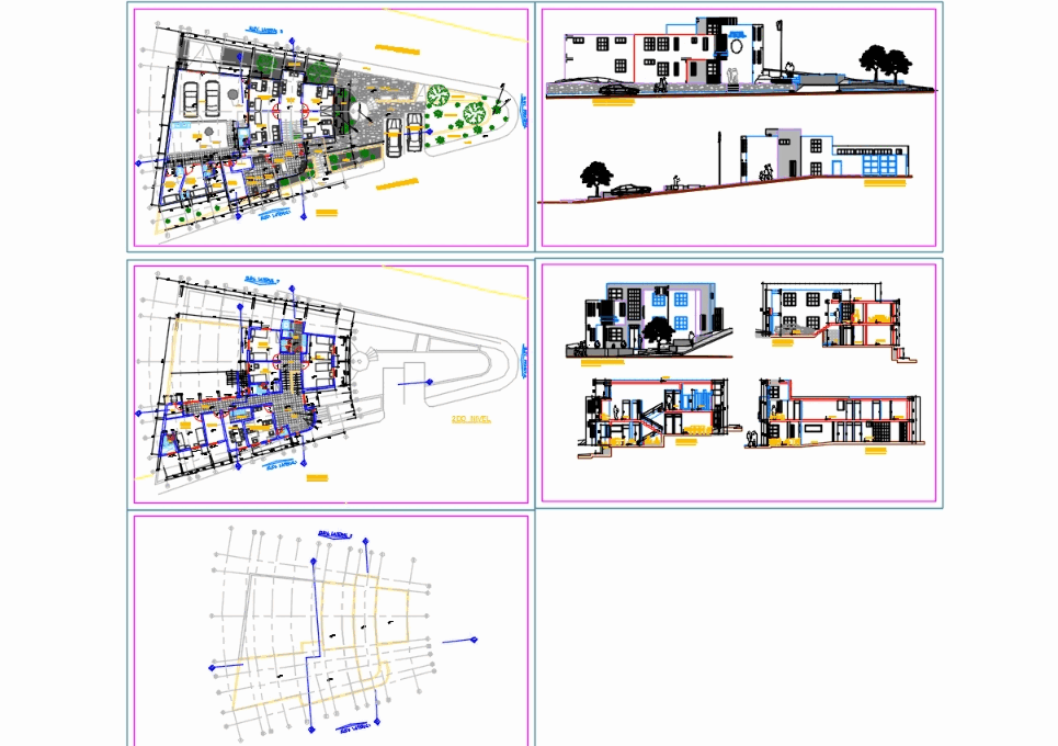 Police station in AutoCAD | CAD download (6.76 MB) | Bibliocad