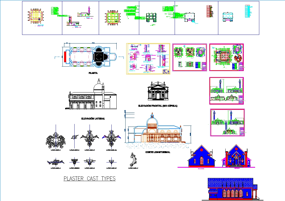 Temples in AutoCAD | Download CAD free (1.29 MB) | Bibliocad