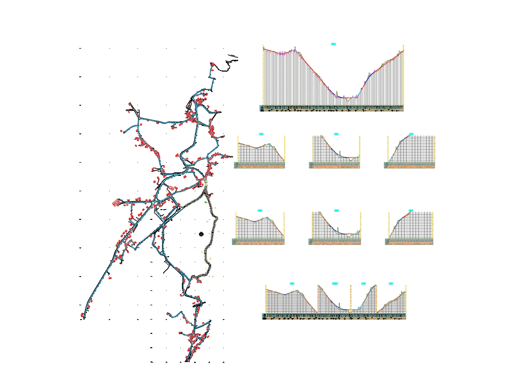 Estrada rural em AutoCAD | Baixar CAD (1.36 MB) | Bibliocad