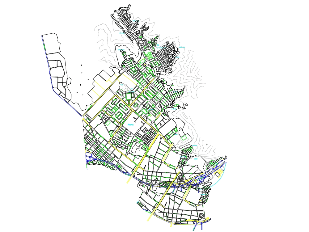 Plan rimac district in AutoCAD | Download CAD free (312.09 KB) | Bibliocad