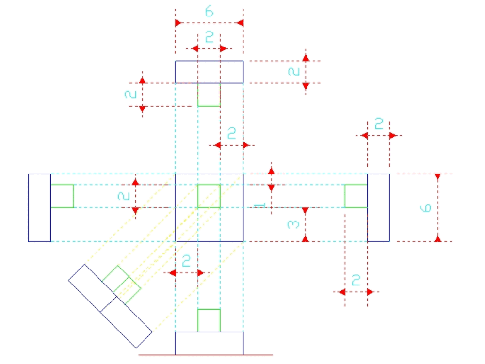 Cube in AutoCAD | Download CAD free (23.15 KB) | Bibliocad