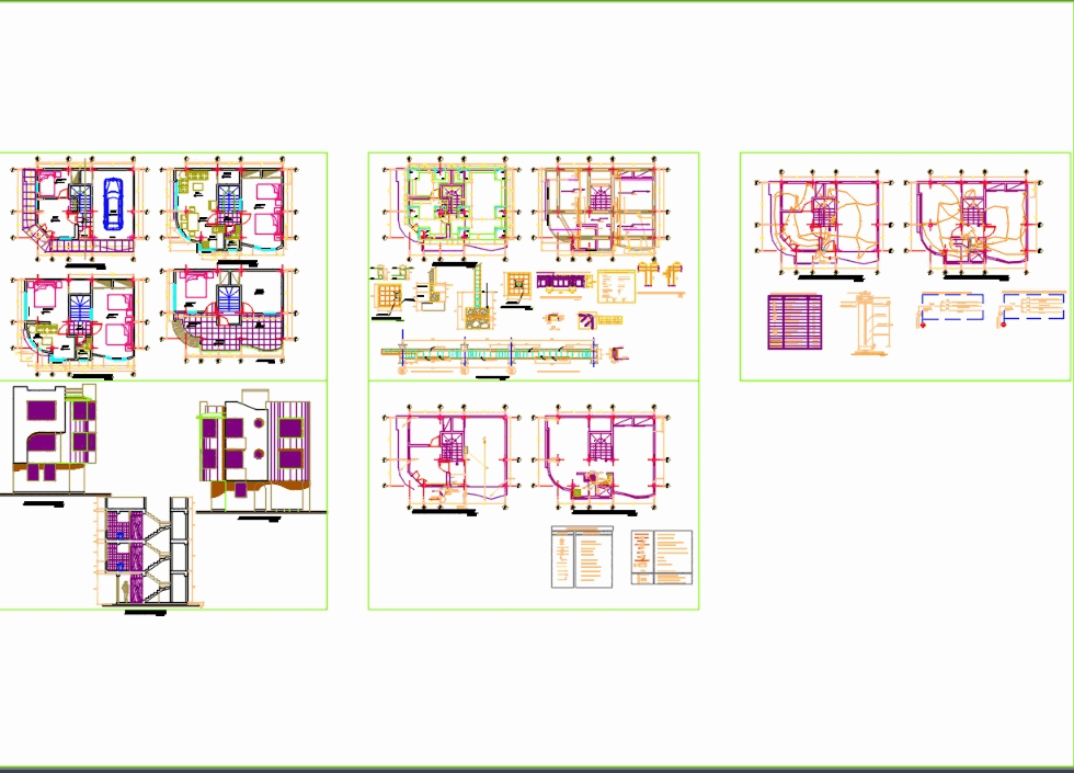 Lieu d'habitation dans AutoCAD | Téléchargement CAD (515.31 KB) | Bibliocad