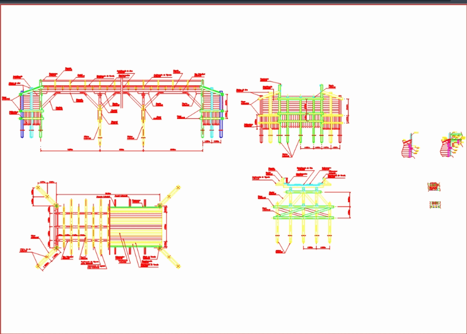 Bridge in AutoCAD | CAD download (194.11 KB) | Bibliocad