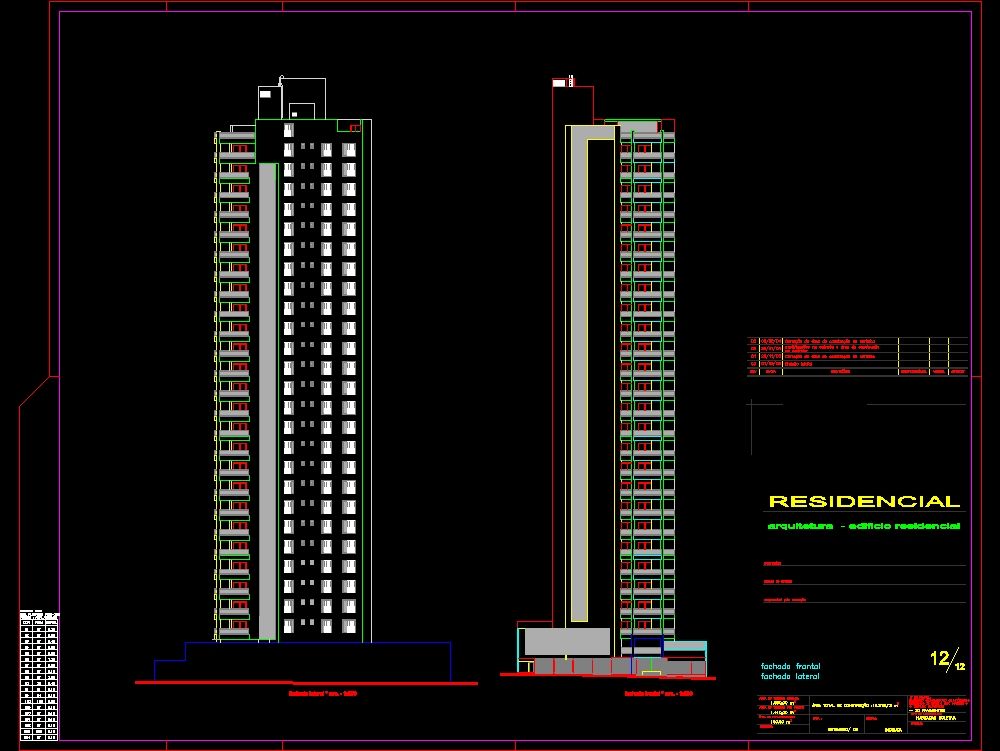 Edificio residencial en AutoCAD | Descargar CAD (2.19 MB) | Bibliocad