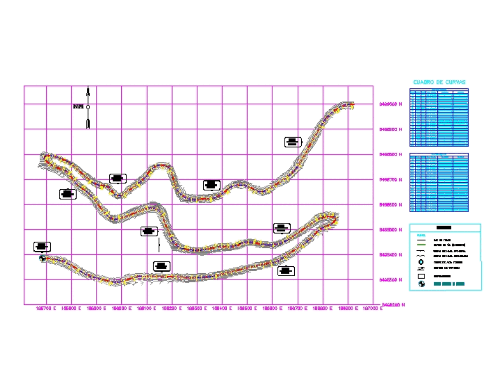 Basic road in AutoCAD | CAD download (1.64 MB) | Bibliocad