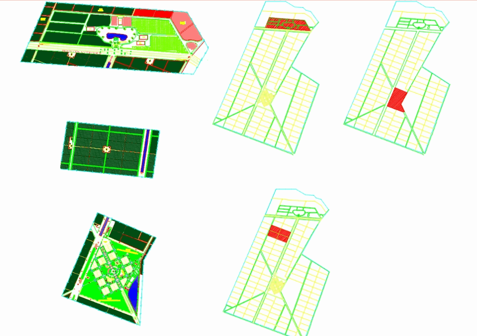 Territorial and urban planning in AutoCAD | CAD (1.91 MB) | Bibliocad