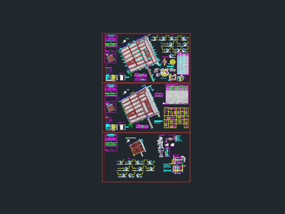 Drinking water distribution in AutoCAD | CAD (1.34 MB) | Bibliocad