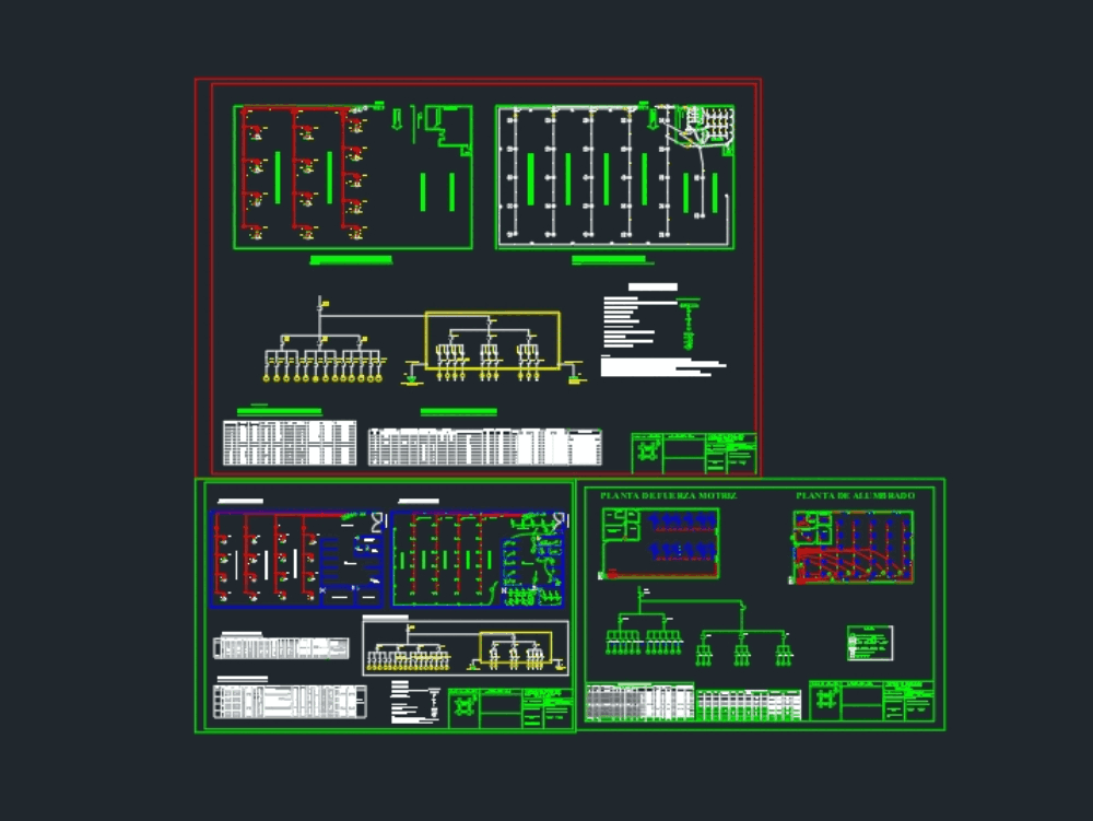 Proyecto electrico en AutoCAD | Descargar CAD (299.17 KB) | Bibliocad