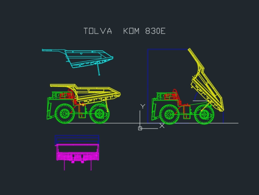 Trucks in AutoCAD | CAD download (580.11 KB) | Bibliocad
