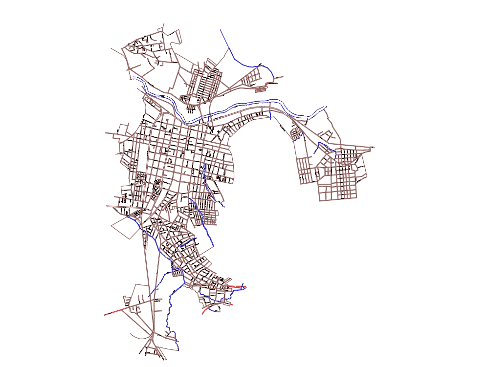 Acambaro; carta urbana en AutoCAD | Descargar CAD gratis (289.63 KB ...