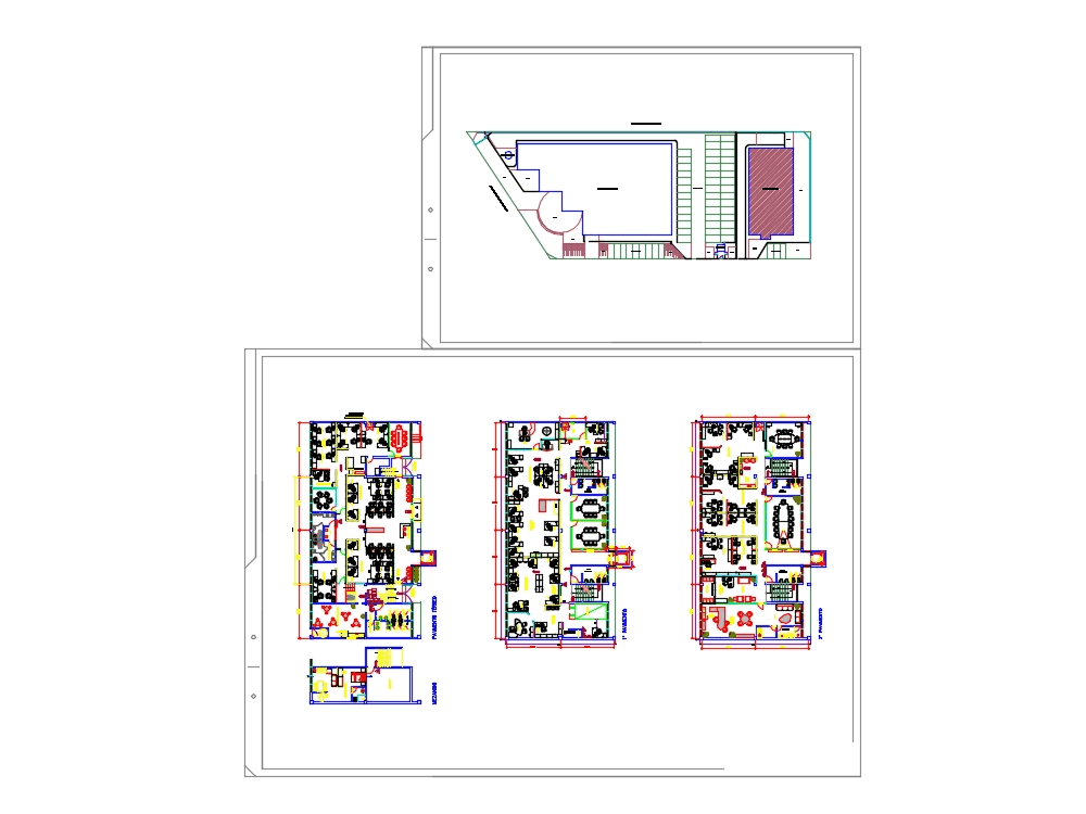 Office in AutoCAD | CAD download (2.14 MB) | Bibliocad