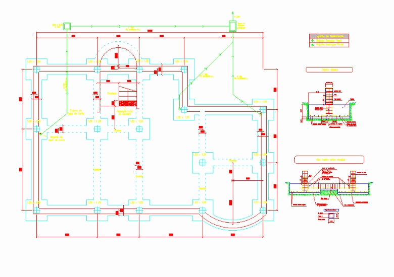 Foundation details in AutoCAD | CAD download (2.9 MB) | Bibliocad