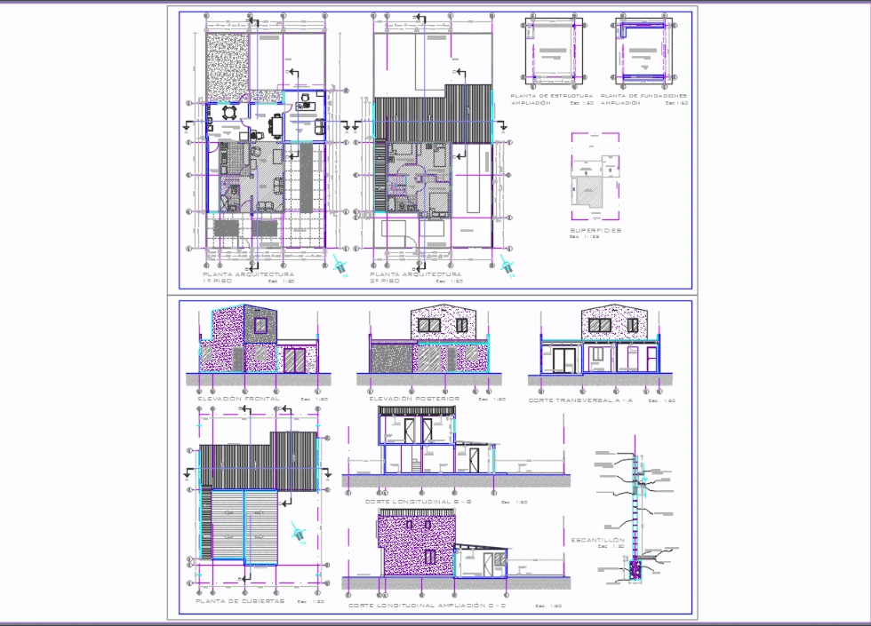 Moradia Em Autocad Baixar Cad 289 78 Kb Bibliocad