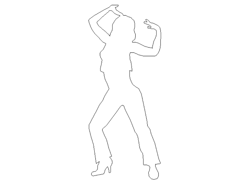 Girls dancing in AutoCAD | CAD download (133.45 KB) | Bibliocad