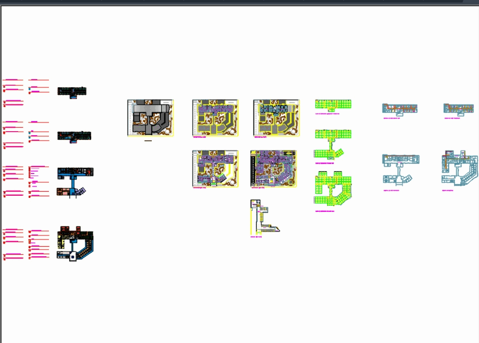 Hôpital maternel et infantile dans AutoCAD | CAD (2.24 MB) | Bibliocad