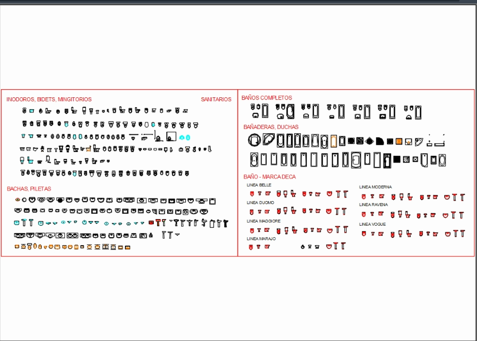 Sanitary Items In AutoCAD Download CAD Free 544 31 KB Bibliocad