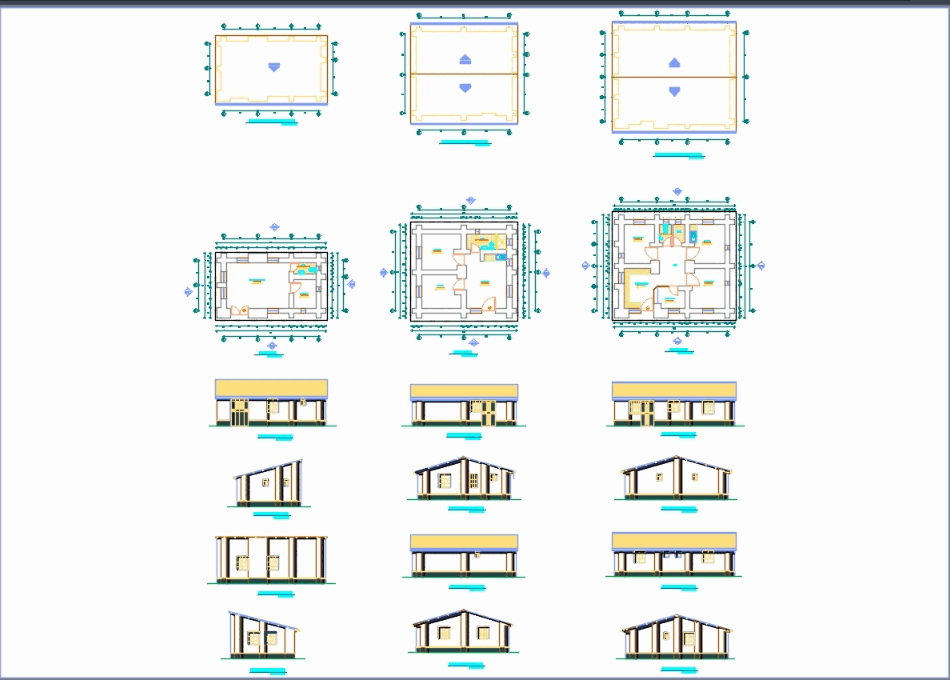 Communal post in AutoCAD | Download CAD free (213.86 KB) | Bibliocad