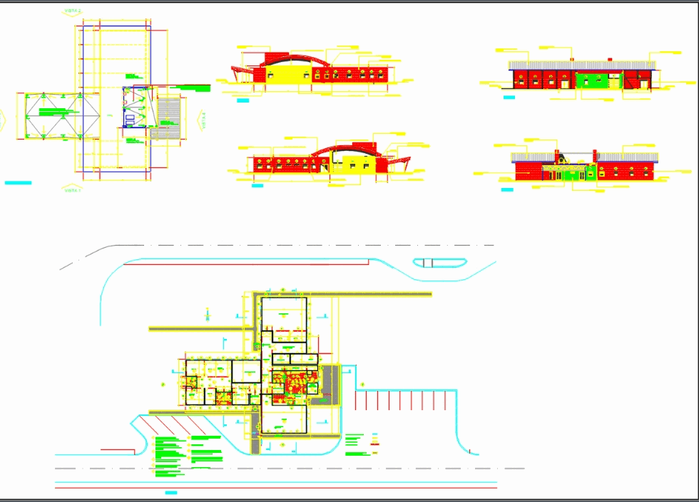 Office building in AutoCAD | CAD download (552.05 KB) | Bibliocad