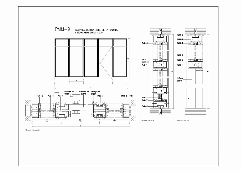 Partition plans in AutoCAD | CAD download (212.83 KB) | Bibliocad