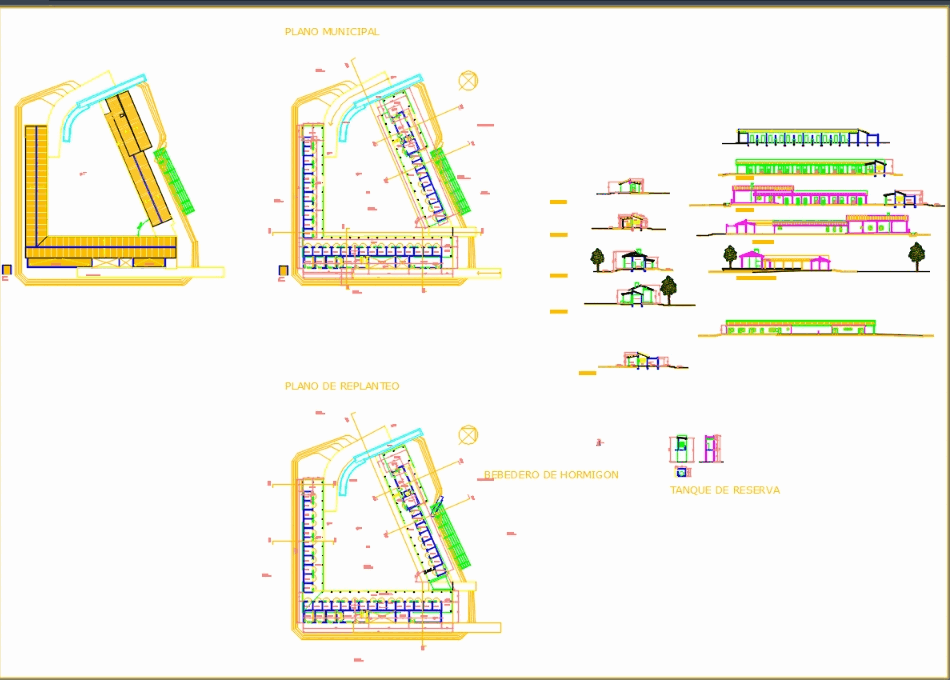 Stable in AutoCAD | CAD download (1.36 MB) | Bibliocad