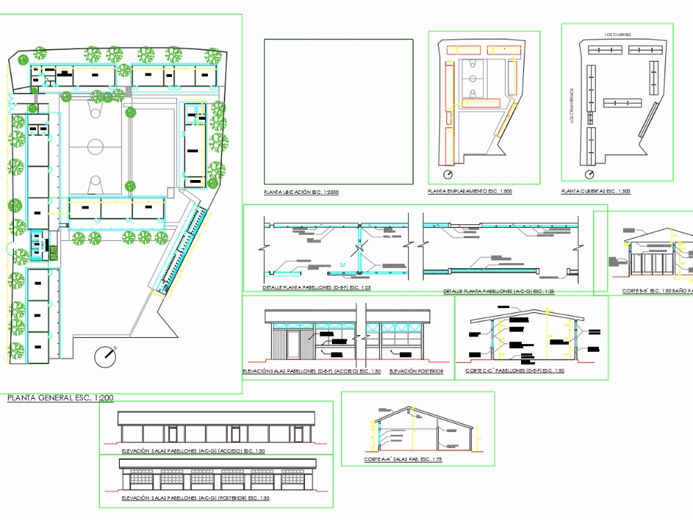 Basic school in AutoCAD | Download CAD free (305.31 KB) | Bibliocad