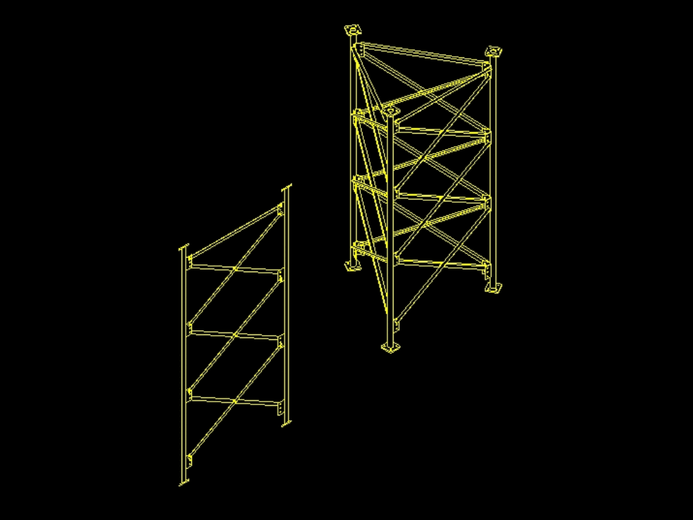 Tubular tower 45mts in AutoCAD | Download CAD free (1.48 MB) | Bibliocad