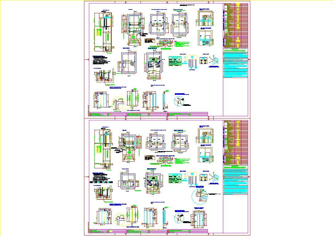 Detalles de ascensores en AutoCAD | Descargar CAD (805.82 KB) | Bibliocad