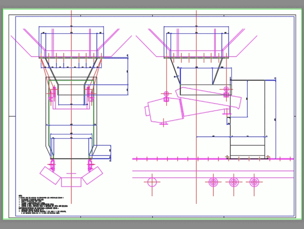 Set of vibrating feeder in AutoCAD | Download CAD free (54.89 KB ...