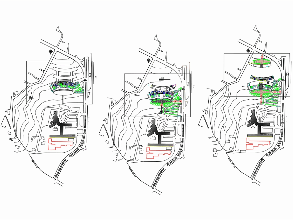 Hôpital maternel et infantile dans AutoCAD | CAD (1.99 MB) | Bibliocad