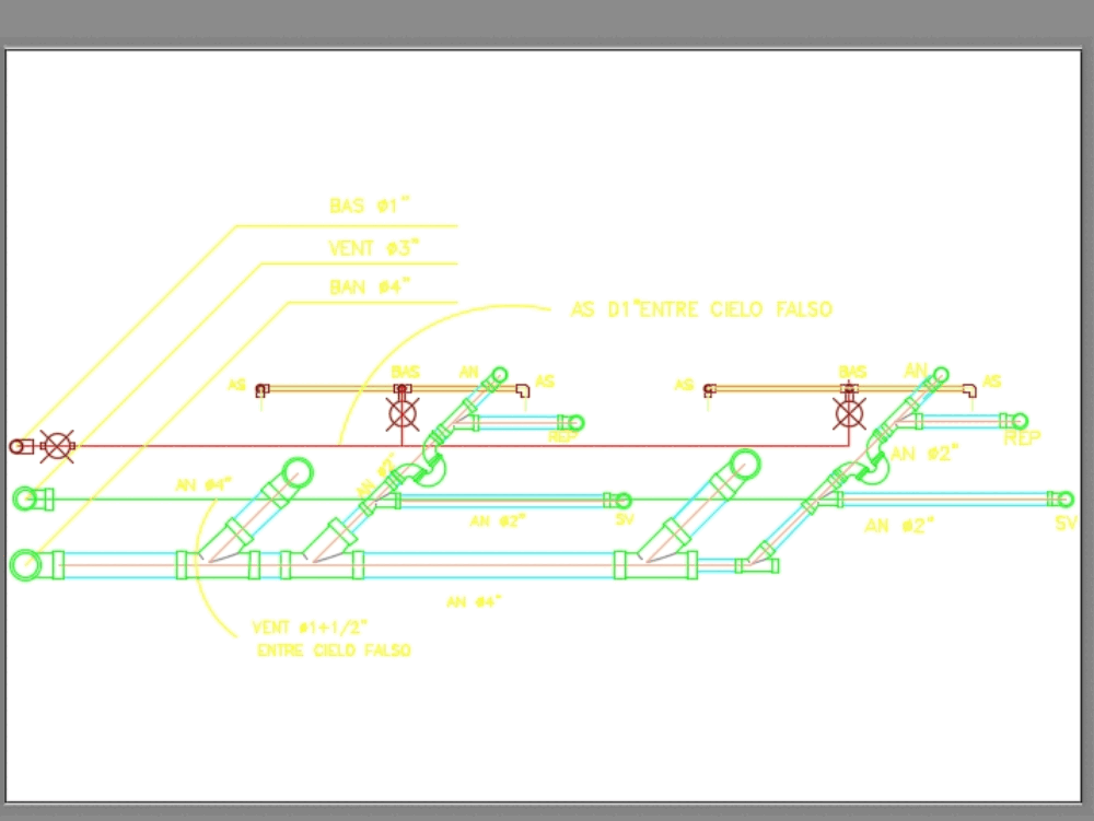 Système de canalisation dans AutoCAD | Téléchargement CAD (31.66 KB ...