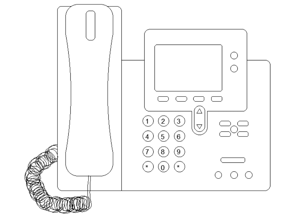 Phone design in AutoCAD | Download CAD free (57.94 KB) | Bibliocad