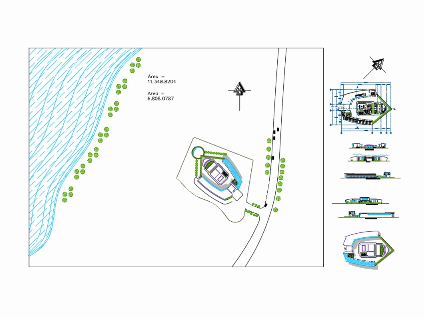 Flood observatory in AutoCAD | CAD download (2.04 MB) | Bibliocad