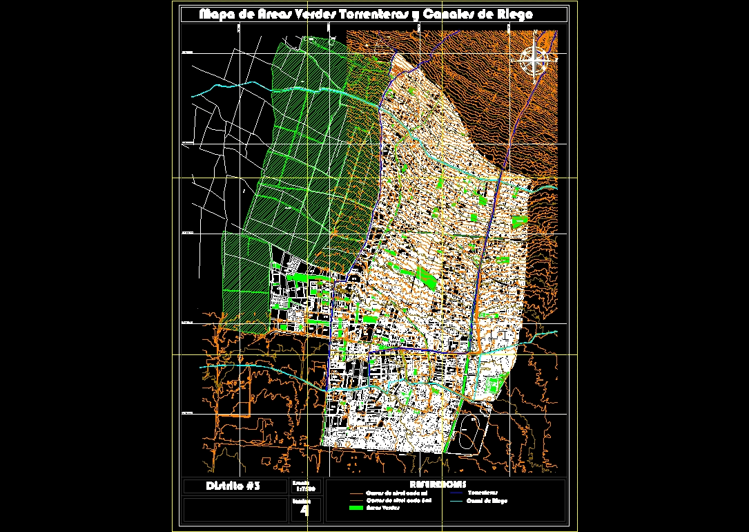 Mapa distrito 3 - cochabamba en AutoCAD | CAD (11.76 MB) | Bibliocad