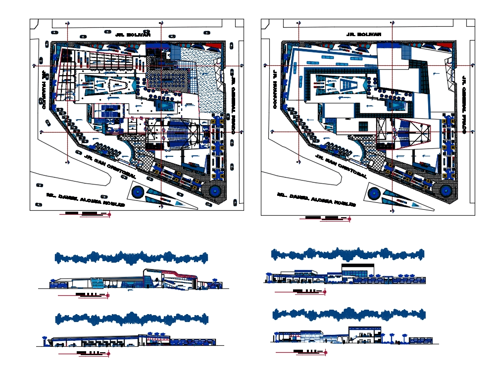 Convention center in AutoCAD | CAD download (8 MB) | Bibliocad
