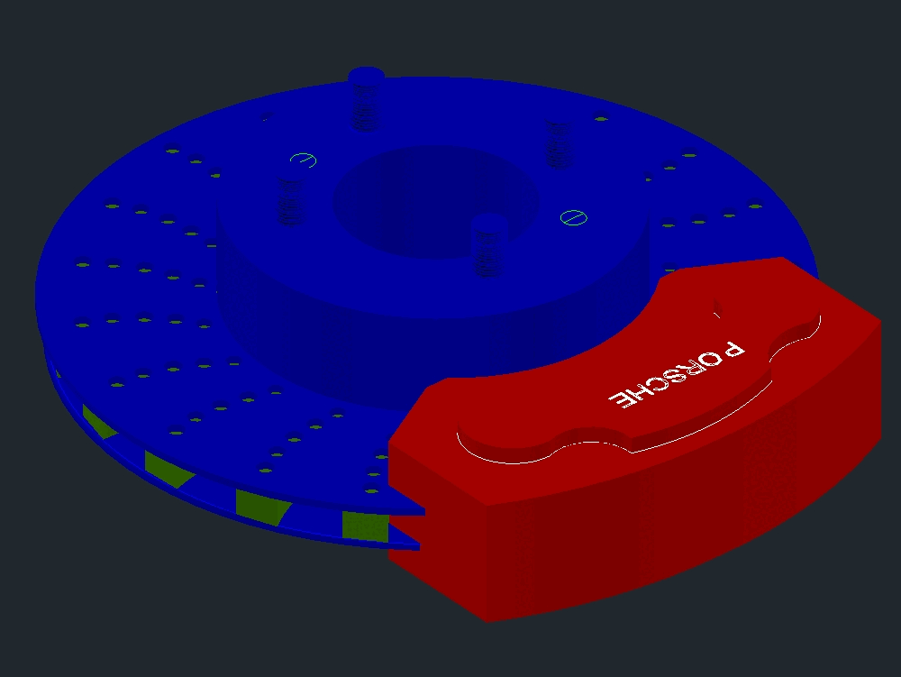 Disc brake in AutoCAD | CAD download (271.09 KB) | Bibliocad
