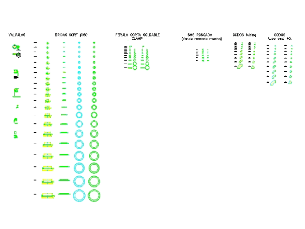 Ansi Flange Autocad Drawing Blocks