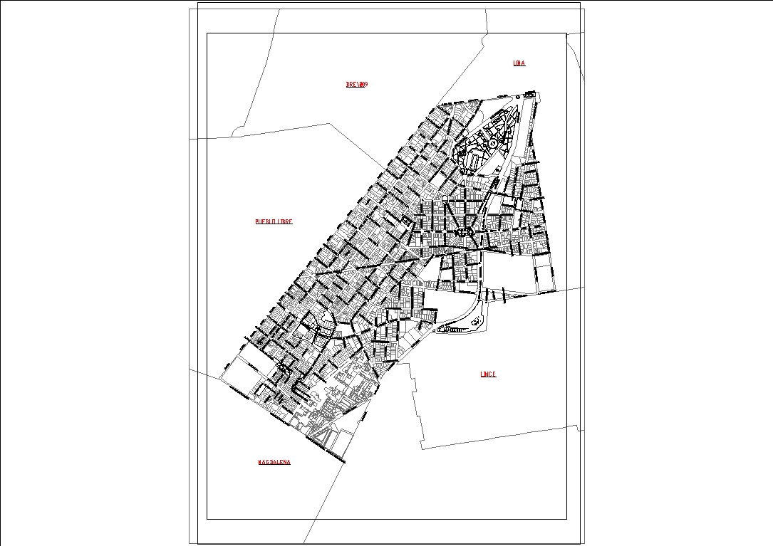 Mapa de jesus maria em AutoCAD | Baixar CAD Grátis (647.41 KB) | Bibliocad