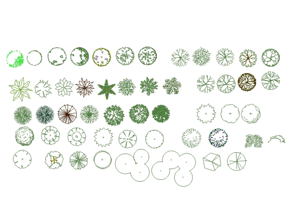 Jardin en AutoCAD | Descargar CAD gratis (477.51 KB) | Bibliocad